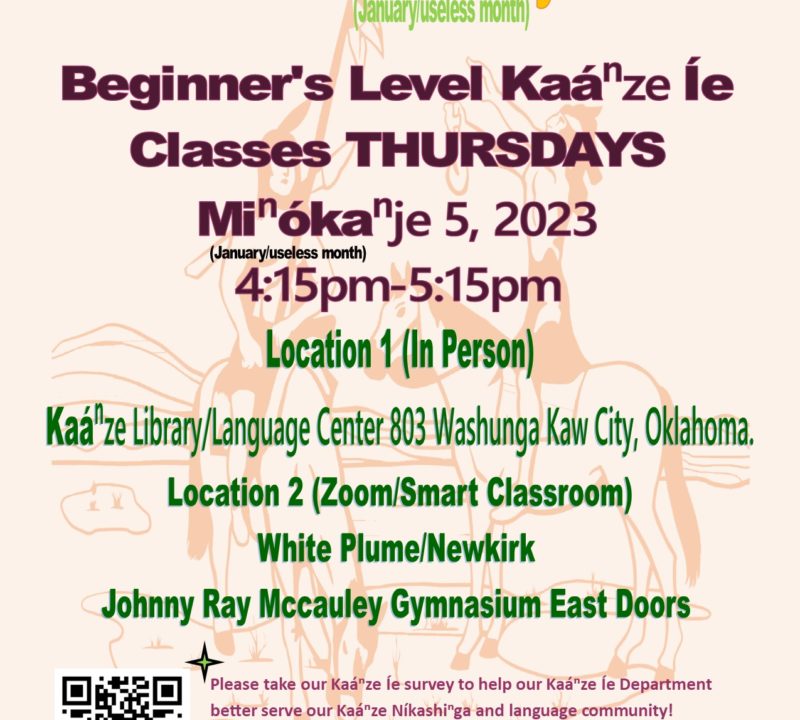 Beginner Level Kanza Language Courses | www.kawnation.gov